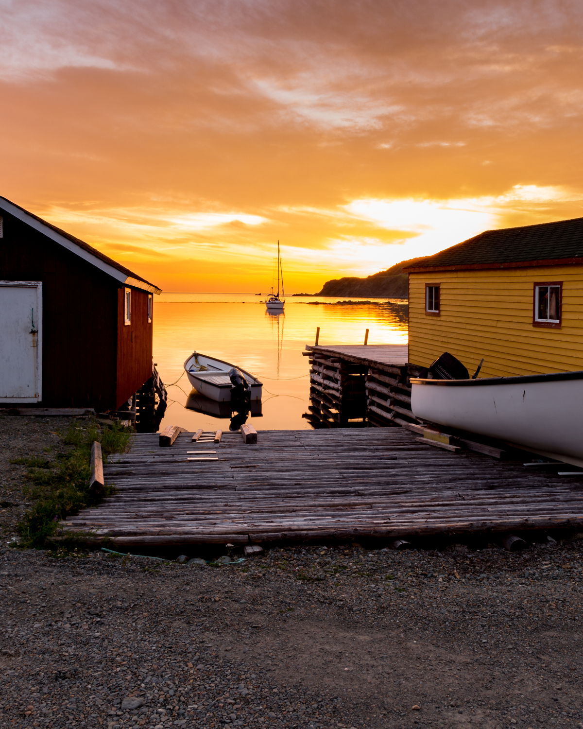 Back Harbour Sunset | Melvin Legge | ARTfunnels