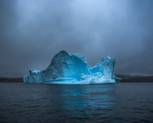 Blue Glowing Iceberg | Gord Follett | ARTfunnels