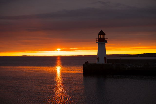 Grand Bank Wharf Lighthouse at Sunrise | AJ Smith | MARKET