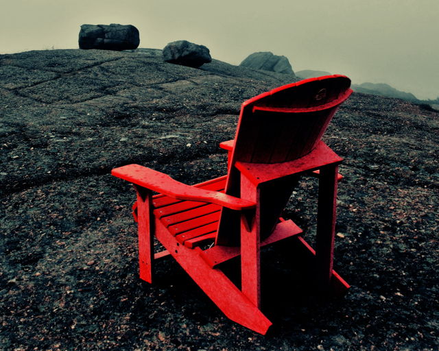 Red Chair On The North Head Trail | Greg Bolger | MARKET
