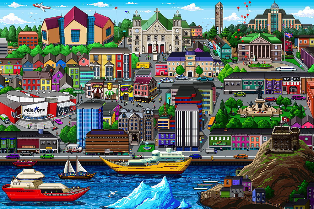 St. John's pixelCity | pixelART | MARKET