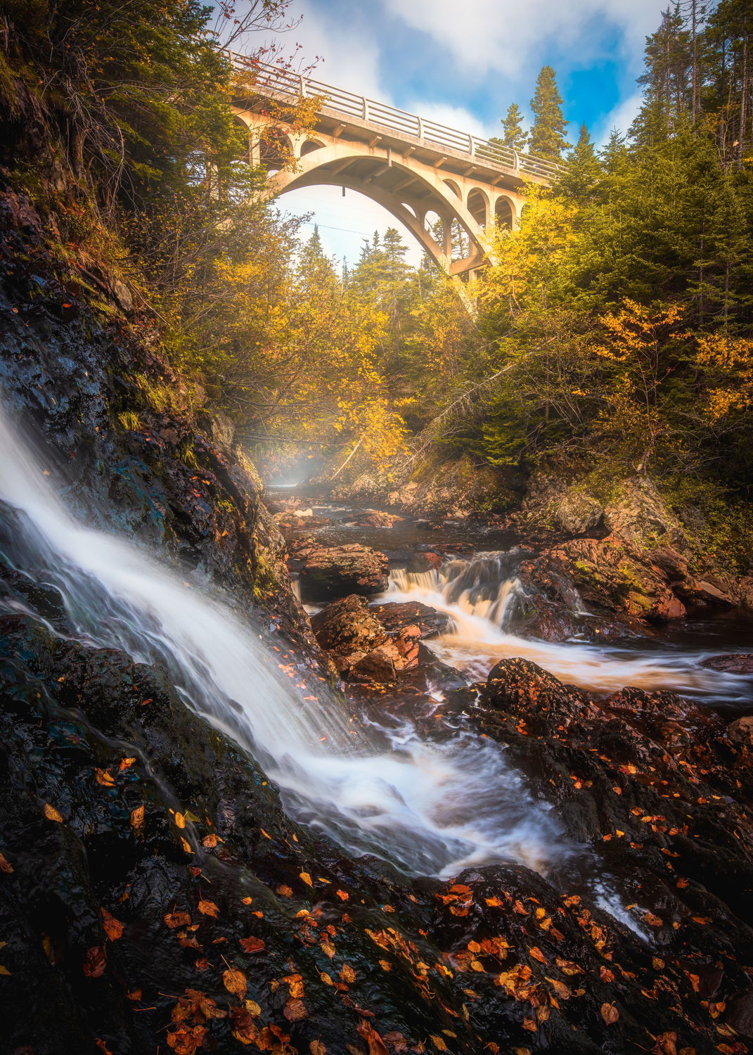 Waterfall and the Bridge | Gord Follett | ARTfunnels
